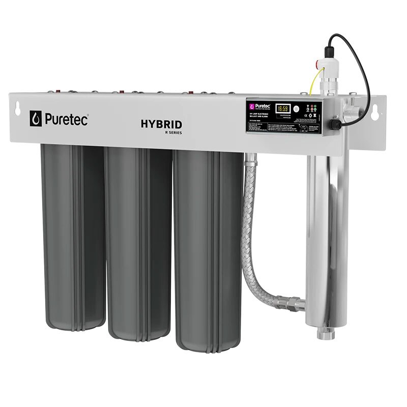 Triple Filtration and Ultraviolet All in One Unit with Reversible Bracket